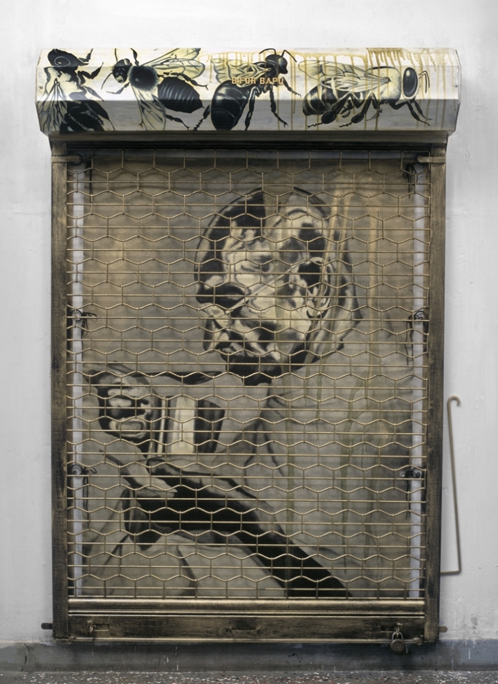 Gandhi, Mohammed Rafi, Krishna in one frame, inside artist Atul Dodiya ...